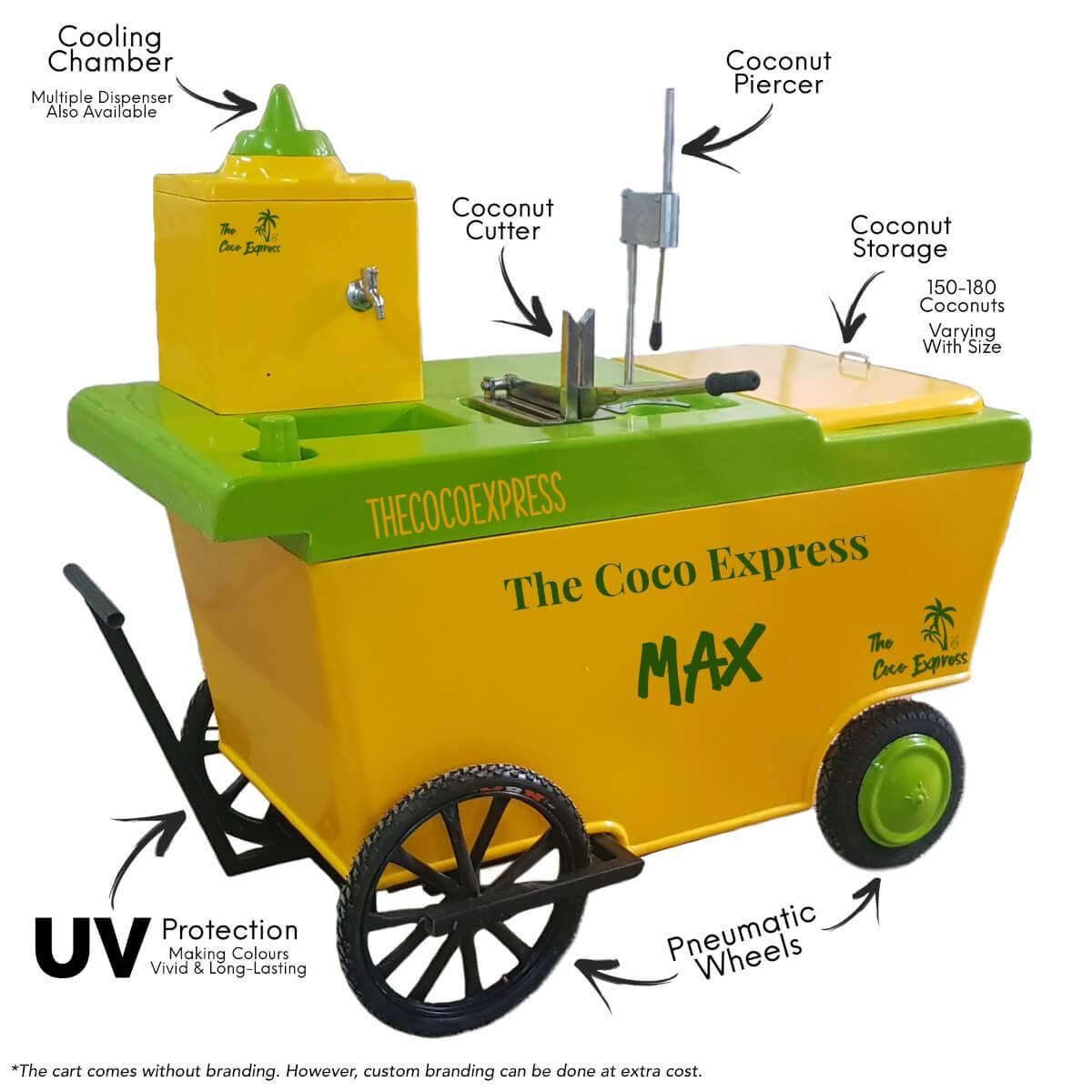 Max Coconut Water Cart | More Capacity, More Sales